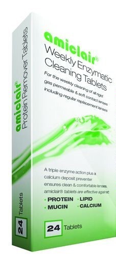 Contact Lens Cleaning Tablets - Amiclair Protein Remover 24 Tablets ...