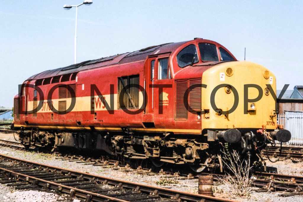 UK DIESEL TRAIN RAILWAY PHOTOGRAPH OF CLASS 37 37703 LOCO. RM37-1733 | eBay