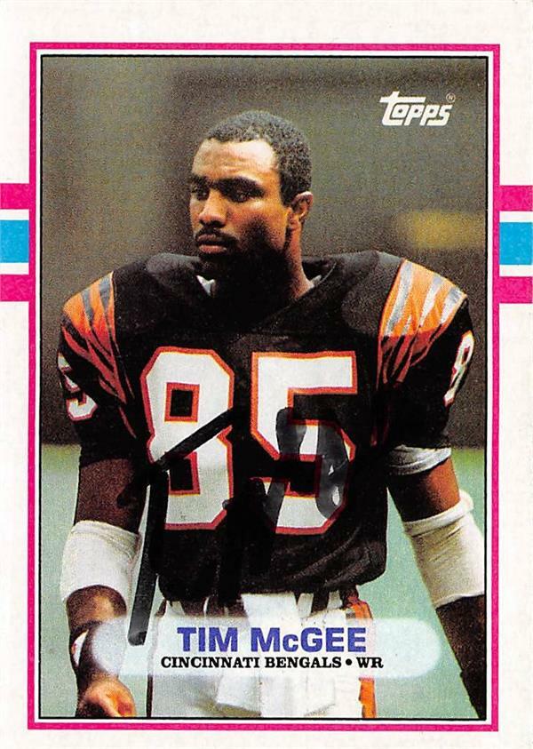 Tim McGee autographed Football Card (Cincinnati Bengals) 1989 Topps #29 ...