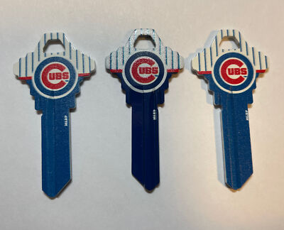 Lot 3 Keys House / Office Blank Keys SC1 - MLB Chicago Cubs | eBay