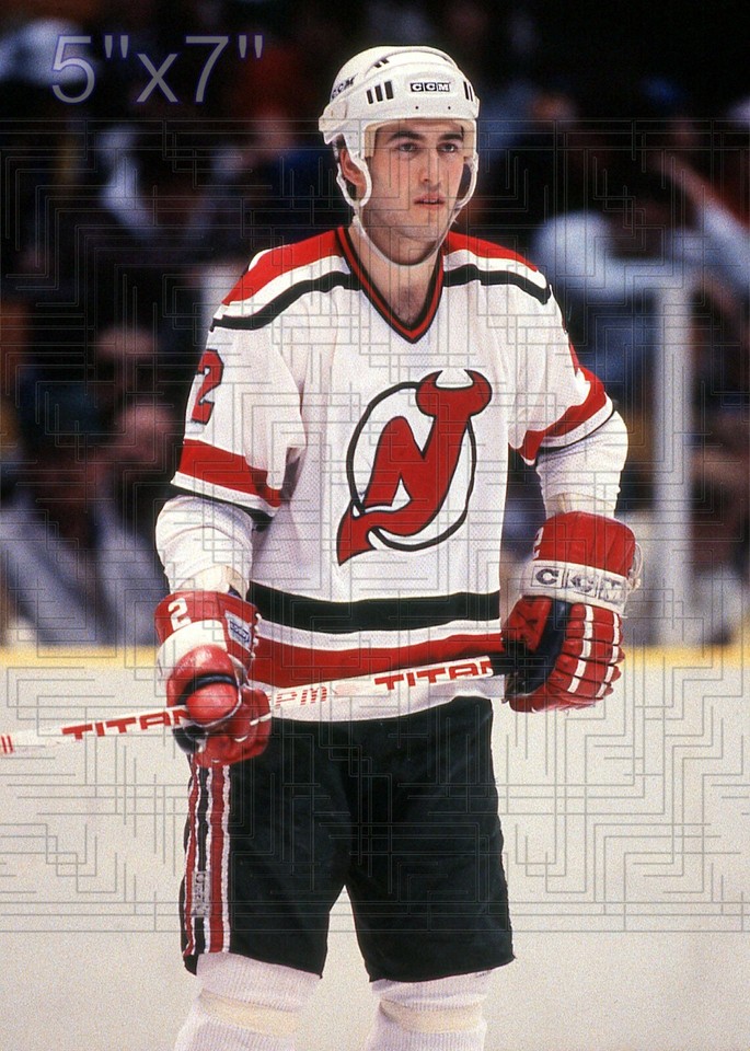 Joe Cirella 1984 - New Jersey Devils - choose a size - full color print ...