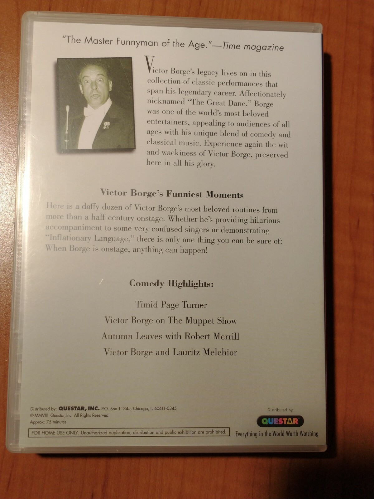 The Victor Borge Classic Collection (DVD, 2008, 6-Disc Set) for sale ...