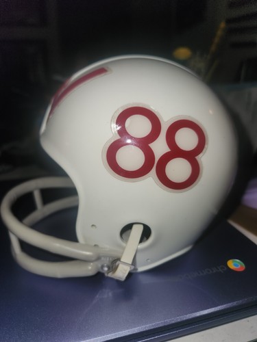 WISCONSIN BADGERS RIDDELL MINI throwback 2-Bar HELMET TJ WATT-JJ WATT ...