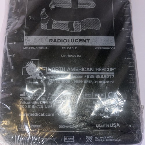 Sam Splint II, Military Version, North American Rescue, EMT, Medical ...