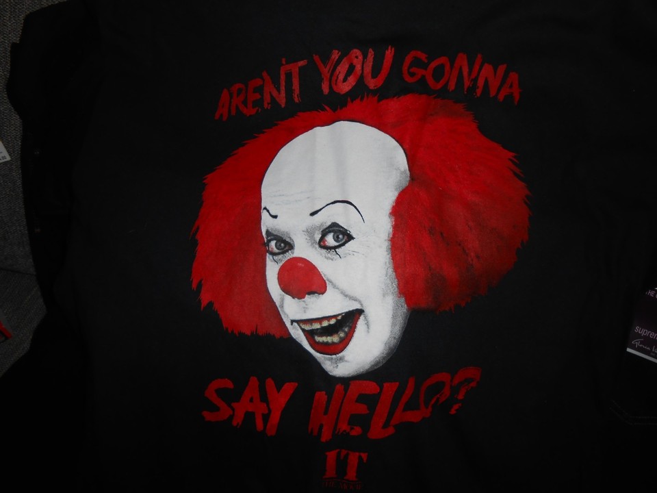 It The Movie Shirt XXL Pennywise Clown Arent You Gonna Say Hello ...