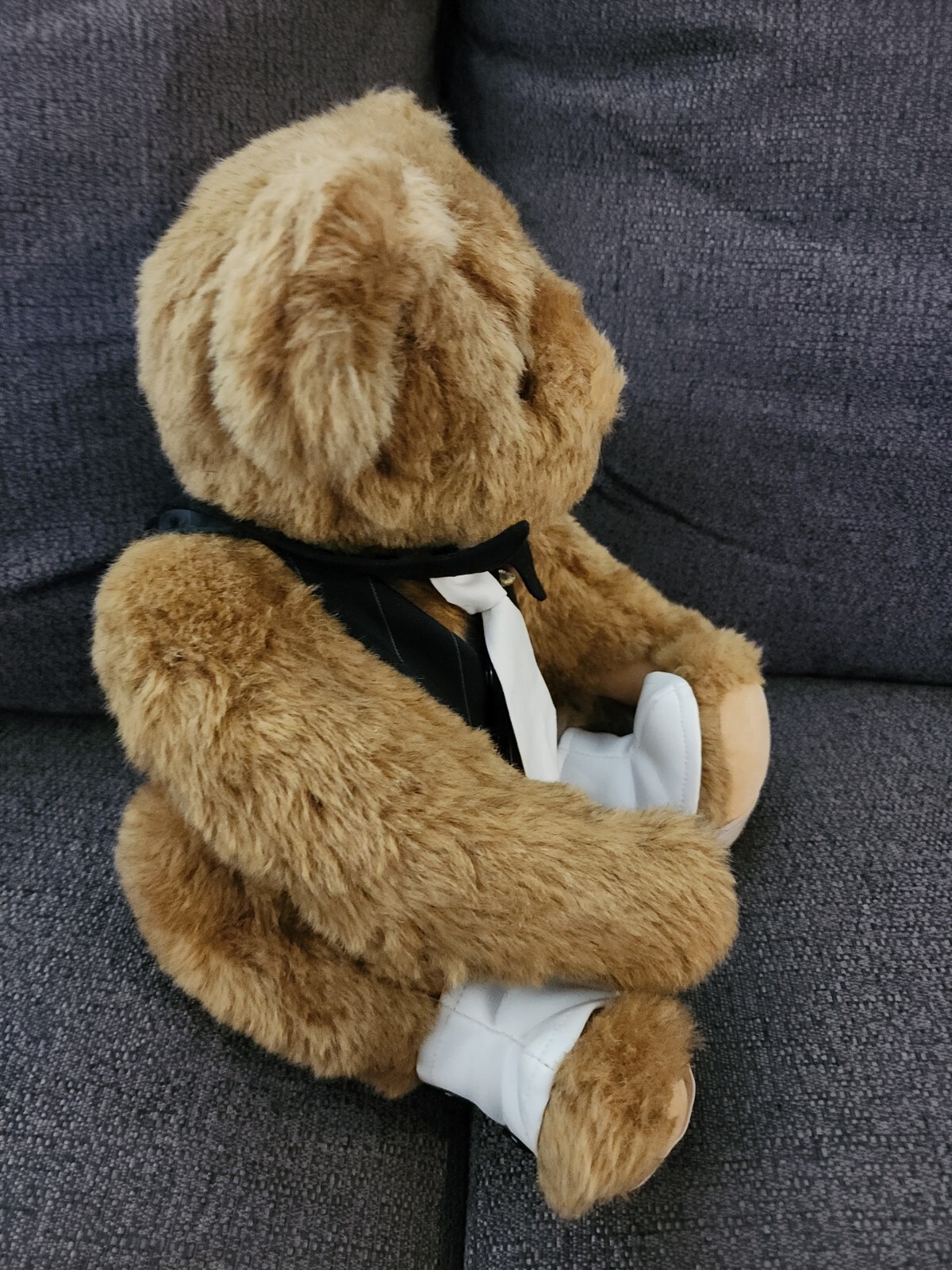 Vermont Teddy Bear Co Tan Jointed With Formal Tuxedo Wear Stuffed ...