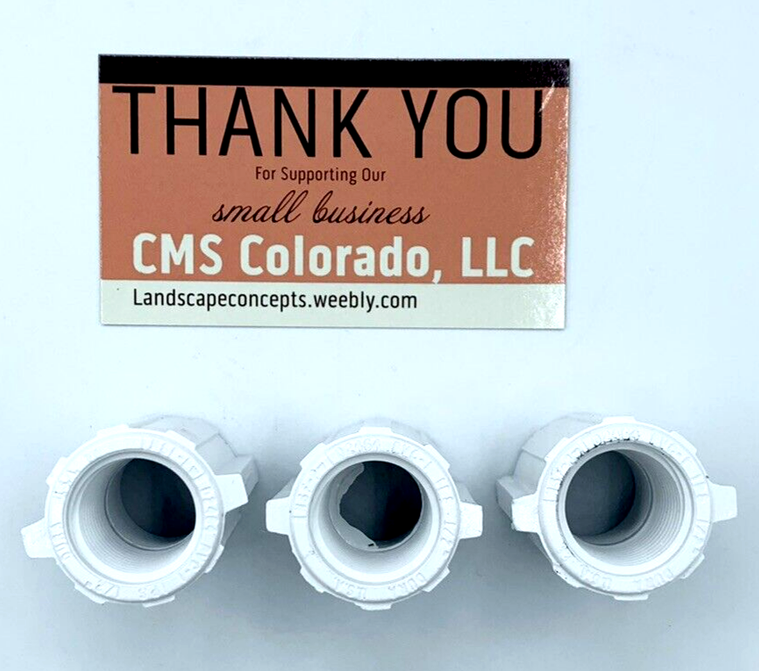 3-Pack 1/2 in. Schedule 40 PVC Threaded Coupling - FNPT - Female 1/2 ...