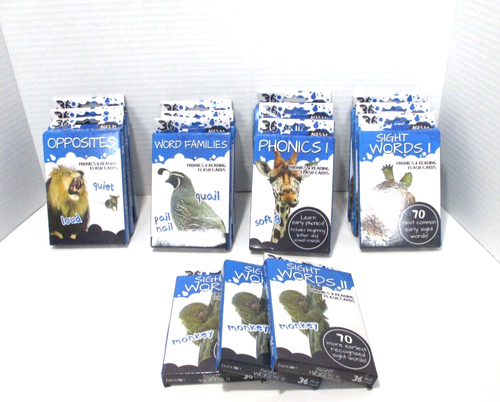 15 Bendon Flash Cards Sight Words 1 & II Phonics Word Families ...