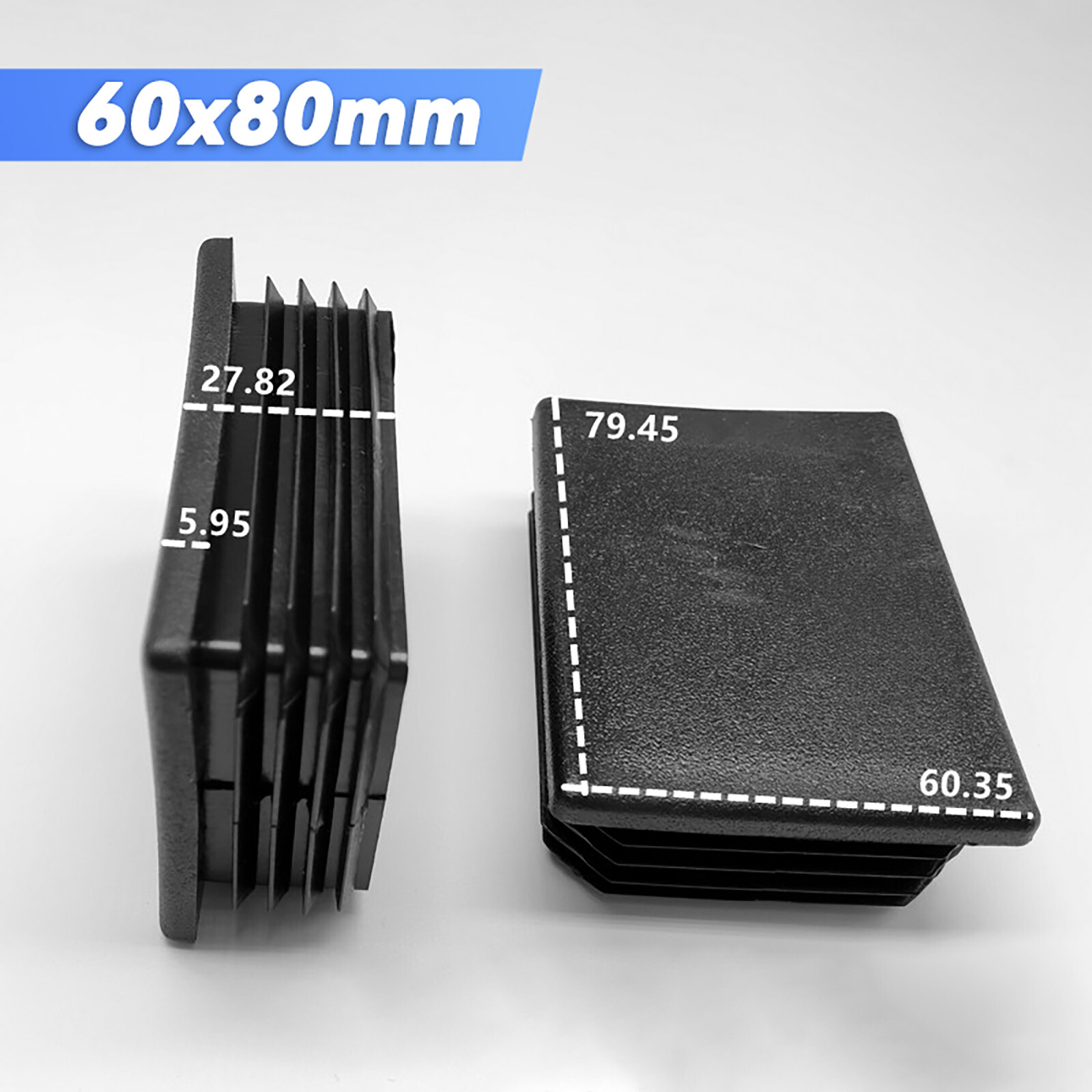 Rectangular Plastic Inserts/Box/Hollow Section/End Caps/Tube/Bung/Stop ...