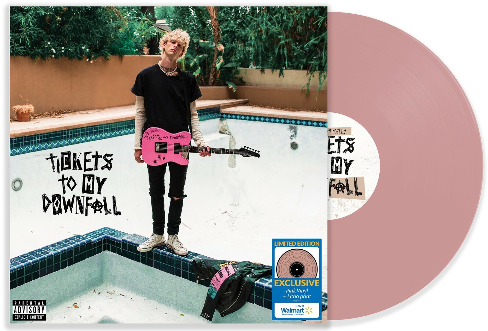 MACHINE GUN KELLY Tickets To My Downfall LIMITED PINK LP + LITHO Vinyl ...