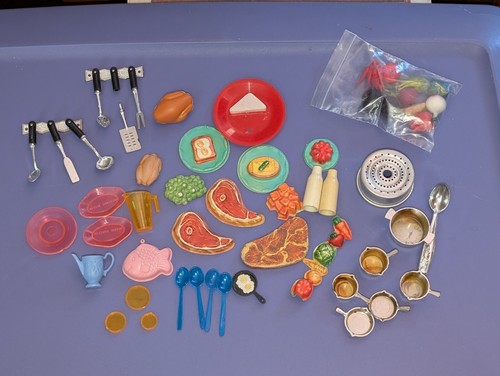 Vintage 1960s Deluxe Reading Kitchen Food, Dishes, Cooking Utensils ...