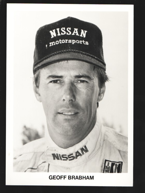 Sports Pub: Geoff Brabham-IMSA-Nissan Auto Race B&W Publicity Shot #2 ...
