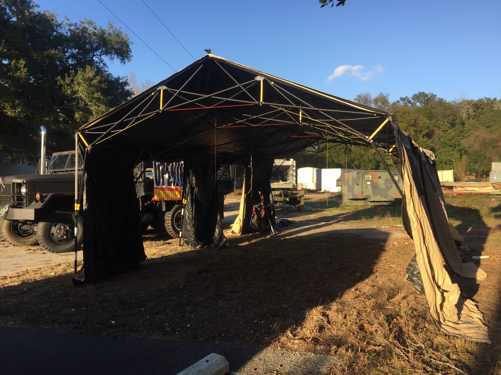 U.S. Military Army Tent-Base X 305 Shelter System 18X25' Tan HDT Global ...