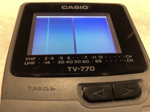 EXCELLENT Casio Crystal Vision Pocket Color TV-770 VINTAGE Portable ...