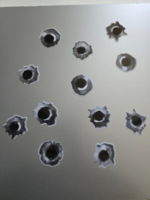 Bullet Hole Stickers gun shot decals realistic, Best Quality 6.2 mil ...