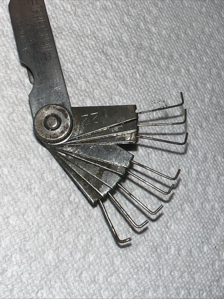 Vintage Craftsman 40801 Spark Plug Gap Thickness Feeler Gauge ...