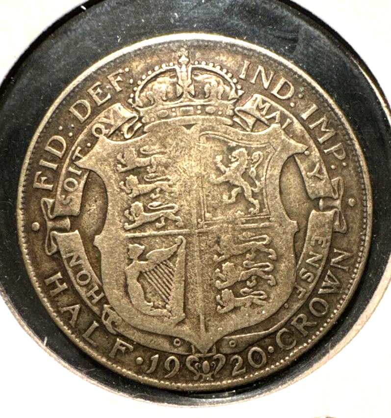 Great Britain 1920 half crown KM 818.1a VF+ | eBay