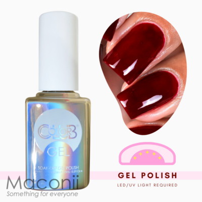 Color Club GEL Feverish - Blood Red Creme Nail Polish LED UV 15ml ...
