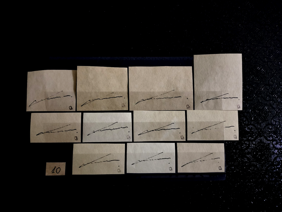 ~ SYRIA 1946 / IMPERF COLOURS EXPERIMENT TRIAL / # 440 441 442 / MINT ...