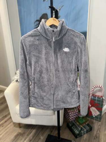NWOT Womens The NORTH FACE Full-Zip Gray TEDDY Fleece OSITO Jacket ...