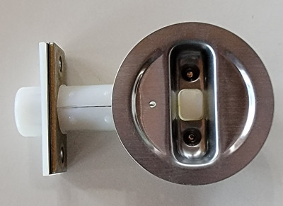 Auto Latching Pocket Door Privacy Lock Johnson Hardware 1521 1-3/8 ...