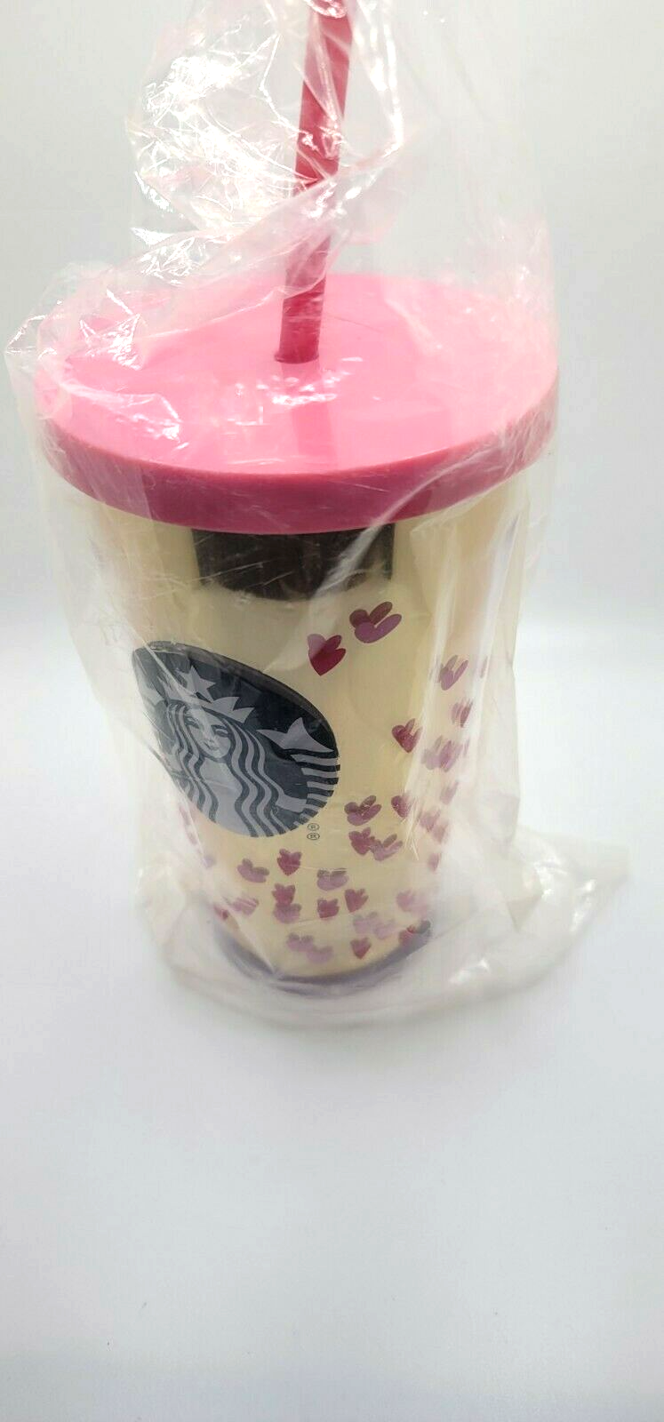 Starbucks Valentines Day Pink Heart Cold Cup 16 ozTumbler With Pink Lid ...