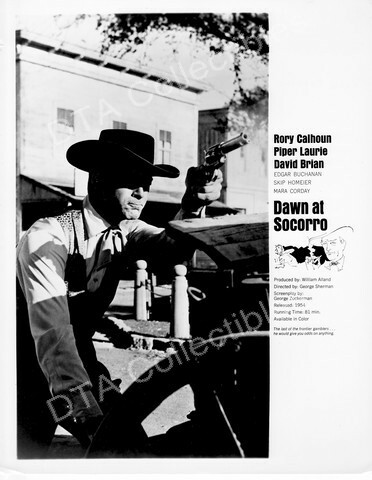 DAWN AT SOCORRO-1954-RORY CALHOUN-B&W-8"x10" STILL FN | eBay