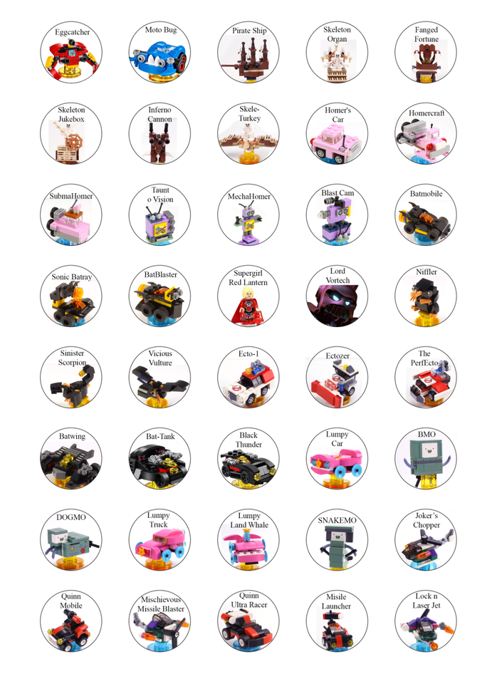 Lego Dimensions NFC Tag pick any character or vehicle *Please read ...