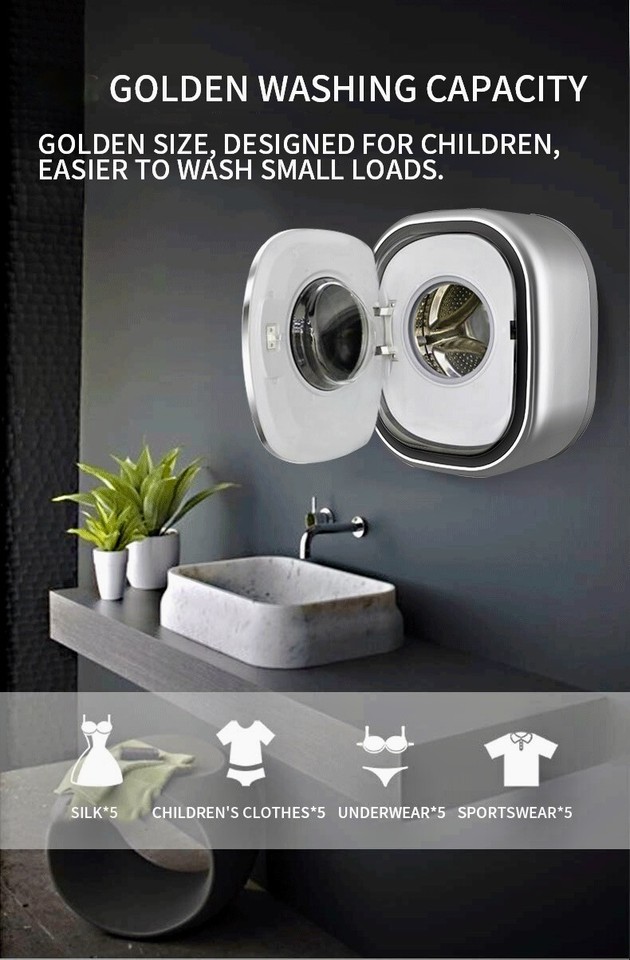 DAEWOO WINIA Mini New Model 2025 Tiny Little Washing Machine DY-BGX09 ...