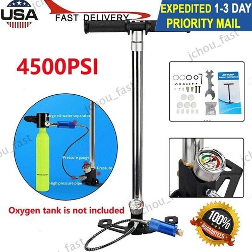 Hand Pump High Pressure 4500psi 3 Stage Gas Pump for PCP Air Gun Boat ...