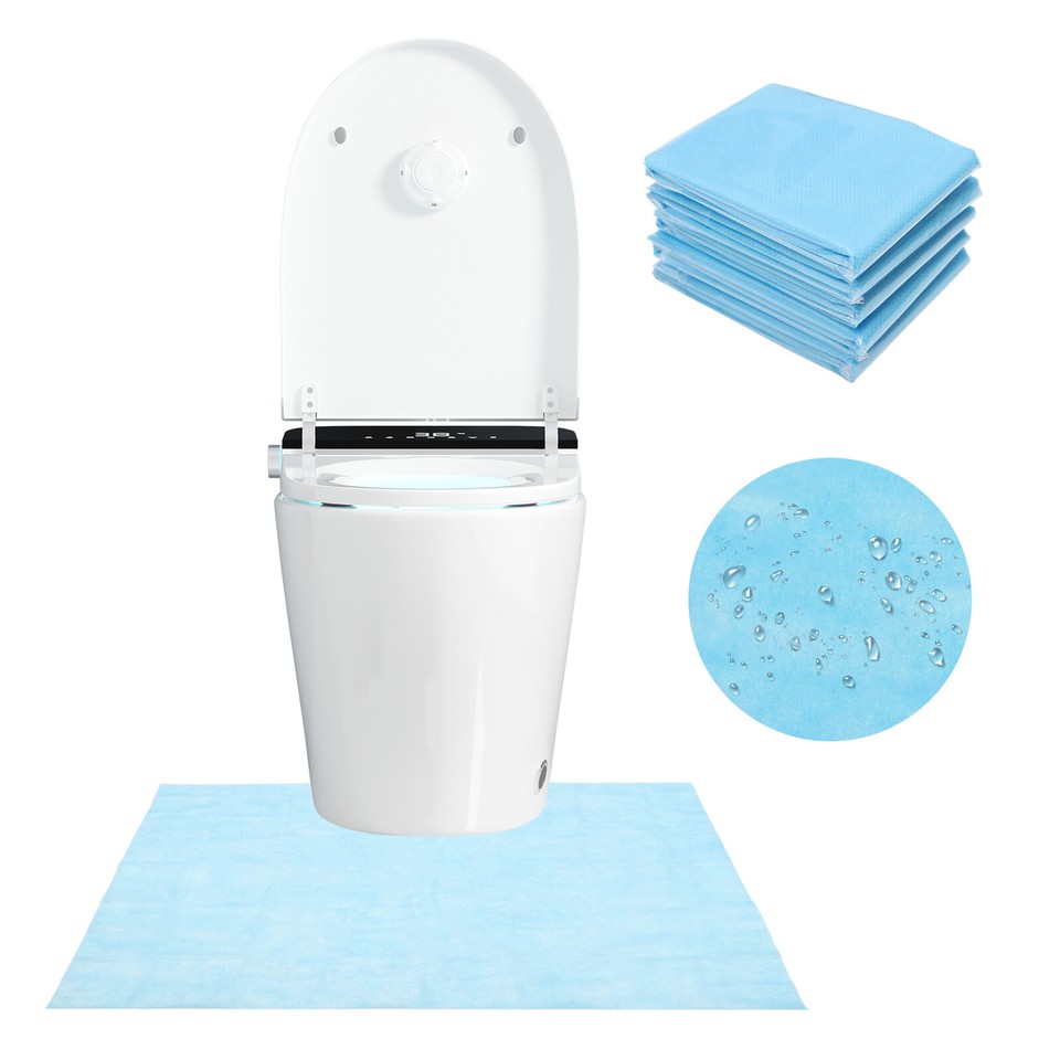 25 Disposable Toilet Mats, Non-Slip U-Shaped Bathroom Floor Covers | eBay