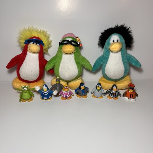 Lot Of Disney Club Penguin Plush Bundle Toys Jakks Pacific 7" PVC Rare ...