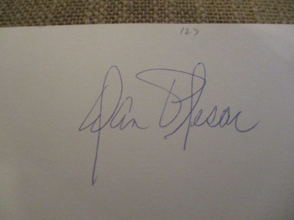 DAN PLESAC AUTOGRAPHED INDEX CARD | eBay