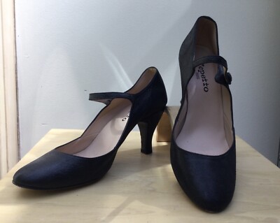 Repetto Gitane Black Heeled Mary Janes 39.5 | eBay
