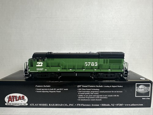 Ho Scale Atlas Burlington Northern BN U30B Low Nose #5783 W/ DCC Sound | eBay