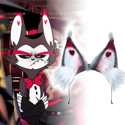 Cosplay Hazbin Hotel Alastor Headwear Husker Husk Headband Halloween ...