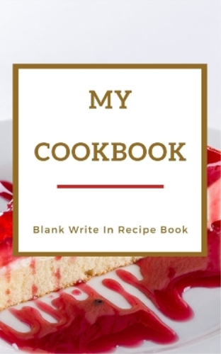 Toqeph My Cookbook - Blank Write In Recipe Book - Red And Gold ...