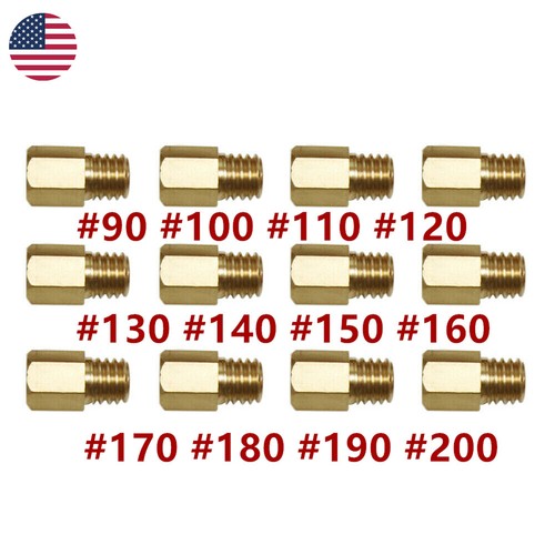 Hex Type Main Jets for Mikuni VM TM Carb #90 - #200 Jets Motorcycle ...