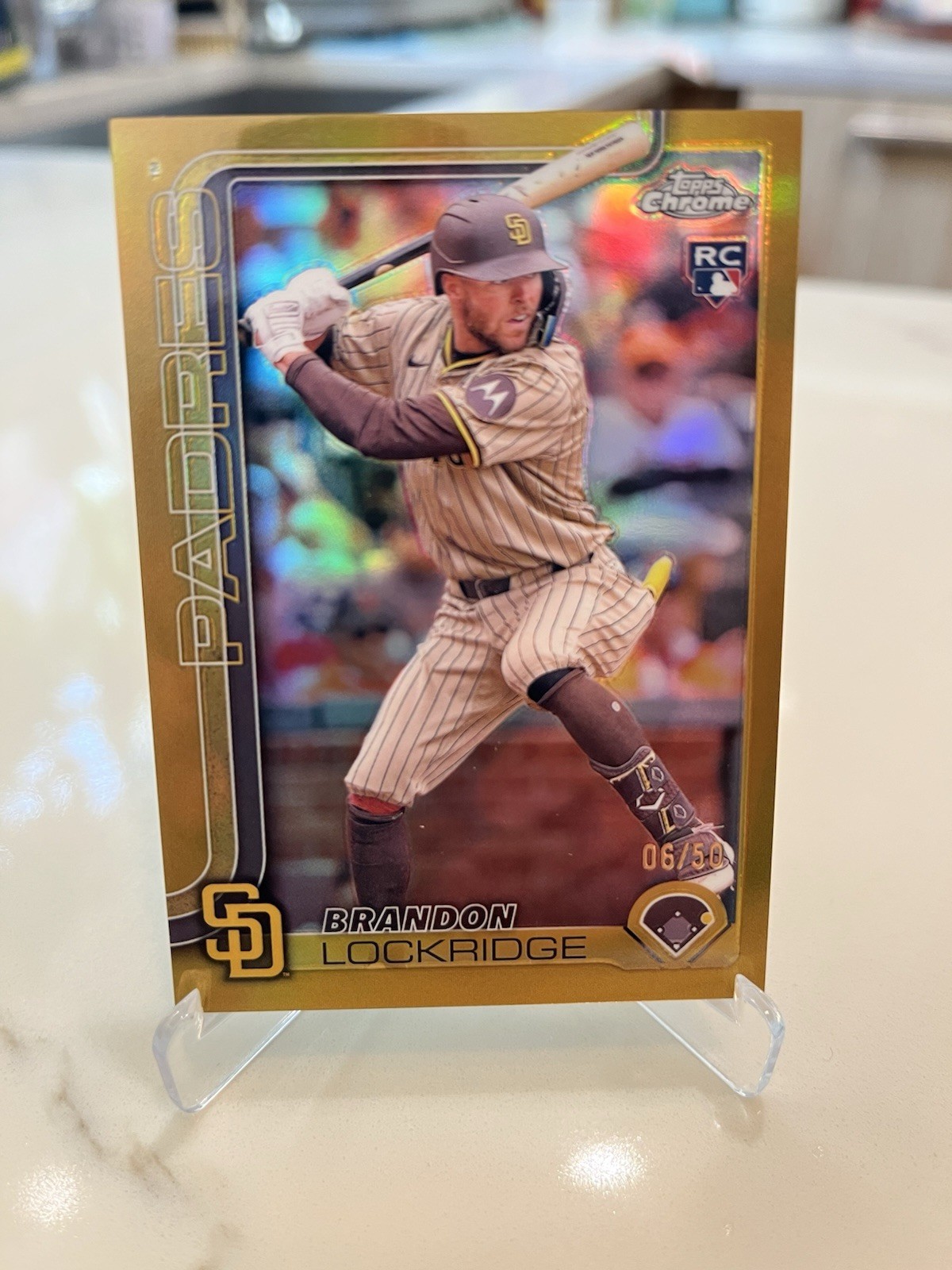 Brandon Lockridge 2025 Topps Chrome #106 Gold Refractor /50 Price Guide ...