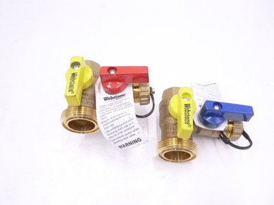 Webstone Tankless Water Heater Service Valve Kit 3/4" FIP x FIP E-X-P ...