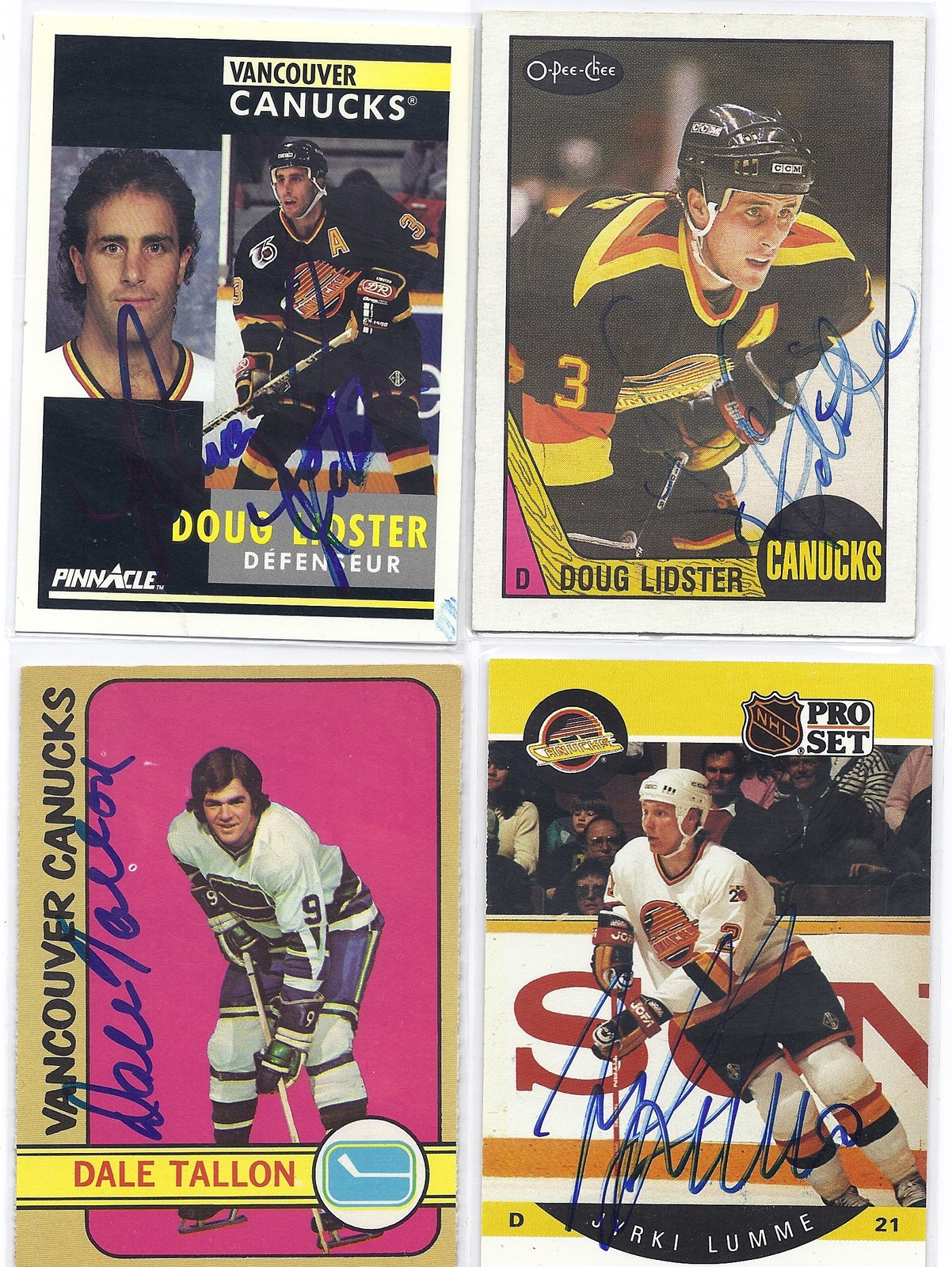 Jyrki Lumme Signed / Autographed Hockey Card Vancouver Canucks 1990 Pro ...