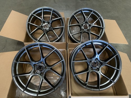 19x8.5 +35 Aodhan AH-11 5x114.3 Hyper Black Wheels (Used Set) | eBay