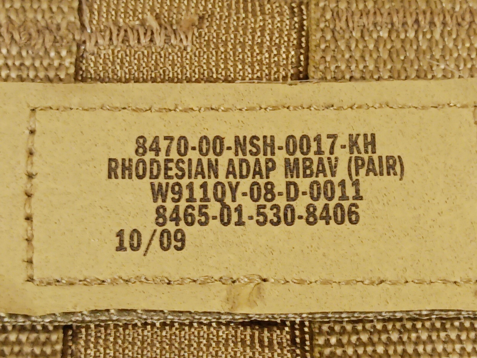 Allied Industries Rhodesian Recon Vest MBAV Adapter RRV SFLCS KHAKI | eBay
