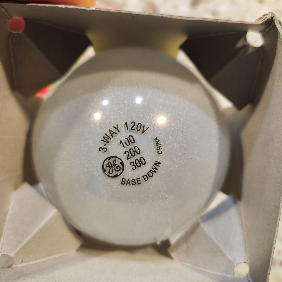 GE Soft White 100/200/300 Watt 3 Way Mogul Base PS25 Light Bulb Lamp ...