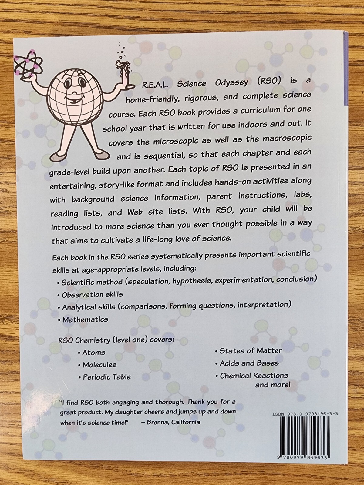 REAL Science Odyssey Chemistry Level 1 by Blair Lee (2009, Trade ...