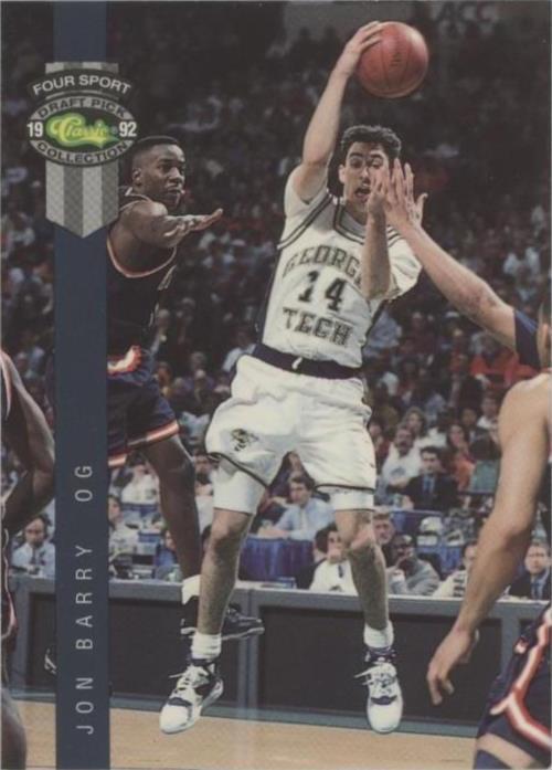 1992 Classic Four Sport Draft Pick Collection - Jon Barry #22 for sale ...