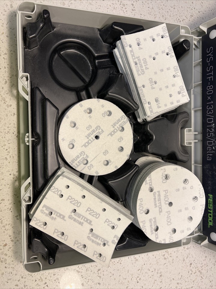 Festool 577126 SYS-STF D125 GR Abrasive Starter Set Systainer | eBay