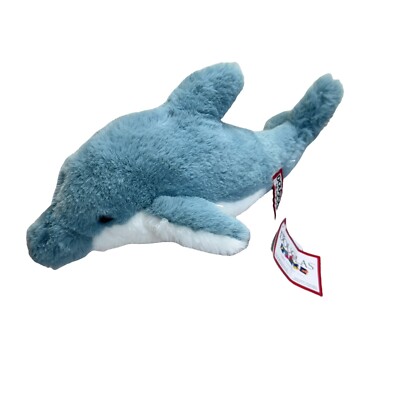 Douglas The Cuddle Toy 4472 Bopper Dolphin Blue 12” Stuffed Toy With ...