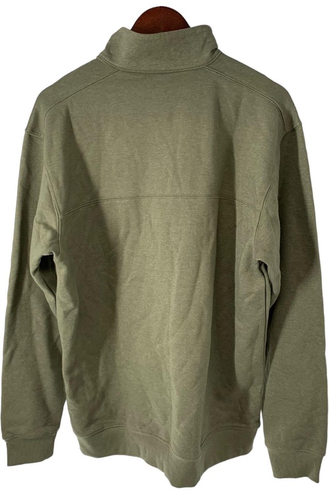 Columbia Men's Hart Mountain II Half Zip Sweatshirt Stone Green Heathr ...