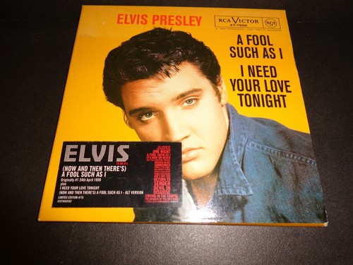 A FOOL SUCH AS I by ELVIS PRESLEY-Rare NUMBERED LIMITED ED Single ...